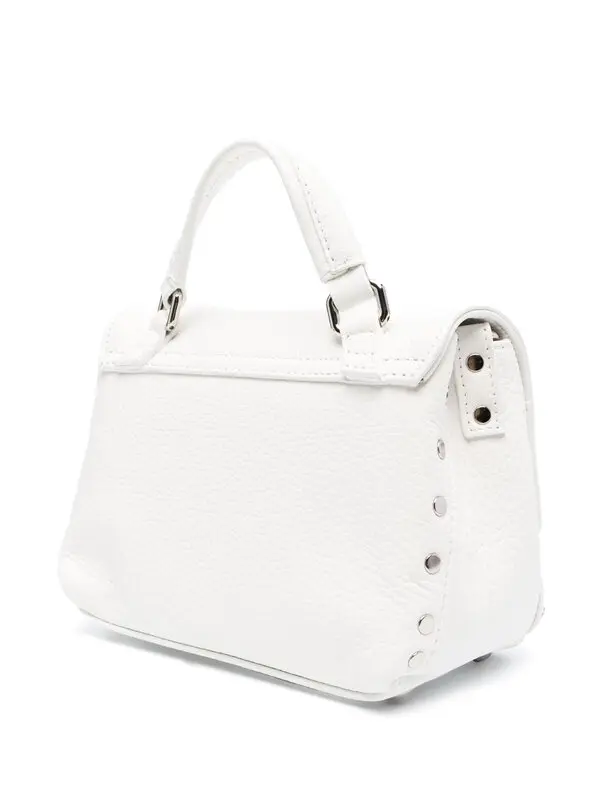 ZANELLATO Postina Daily Giorno Baby Leather Tote Bag - White