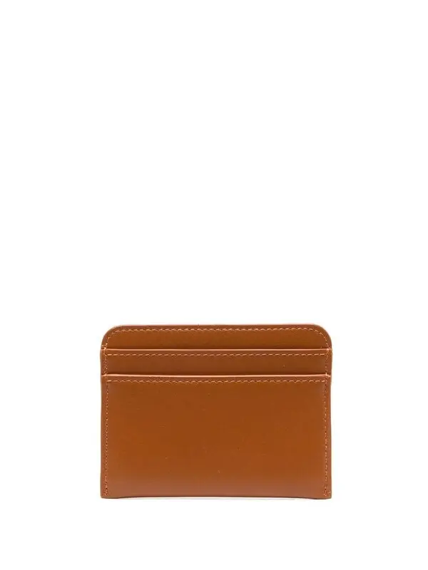 Chloé Embroidered-logo Leather Cardholder