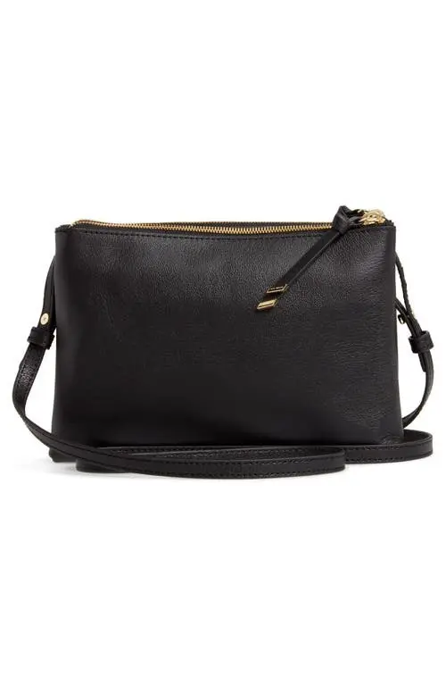 Ted Baker London Daniibar Double Zip Leather Crossbody Bag