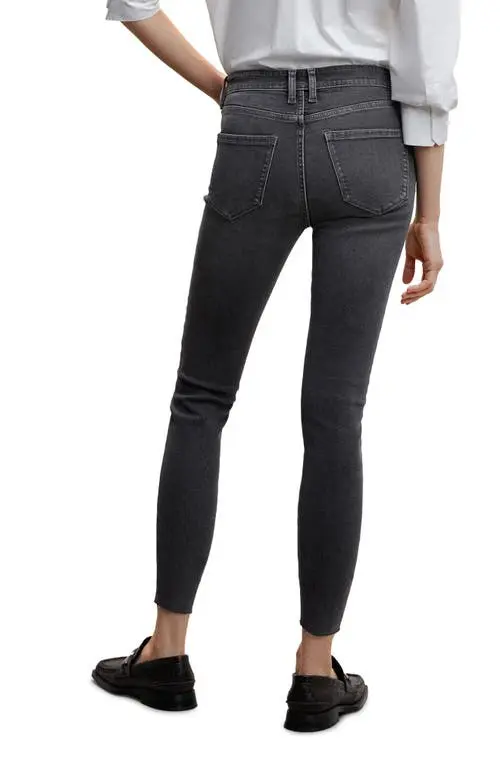 Mango Raw Hem Crop Skinny Jeans