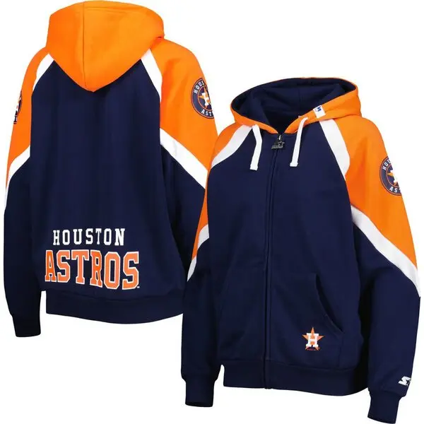STARTER Houston Astros Hail Mary Full-zip Hoodie