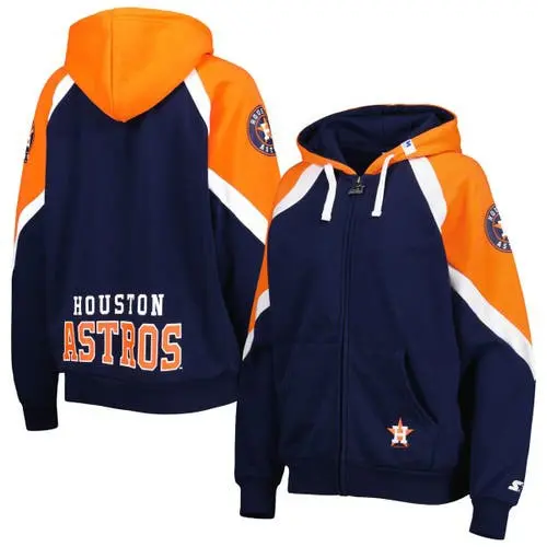 STARTER Houston Astros Hail Mary Full-zip Hoodie