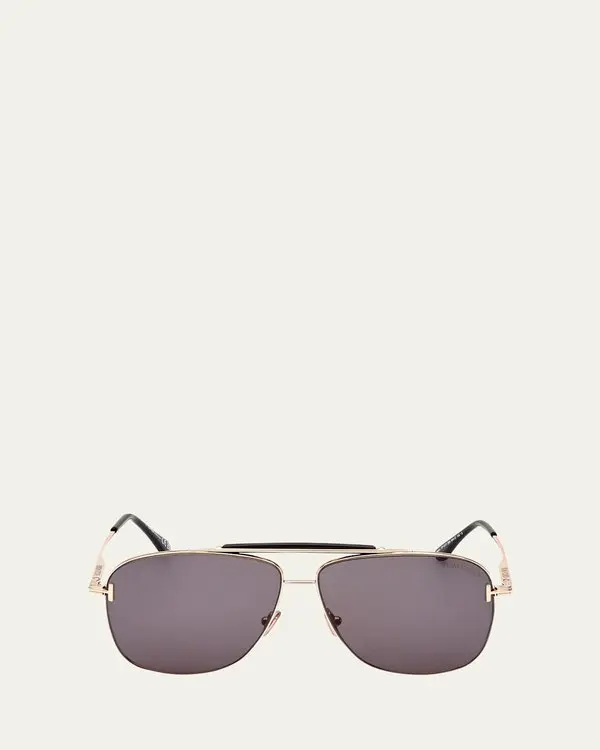 TOM FORD Jaden Aviator Sunglasses - Grey