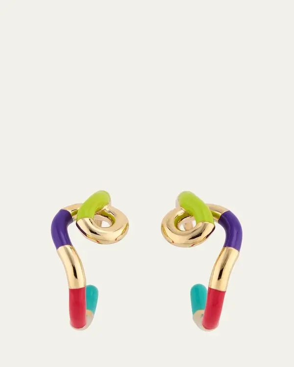 Bea Bongiasca Multi Frequency Hoop Earrings - Gold