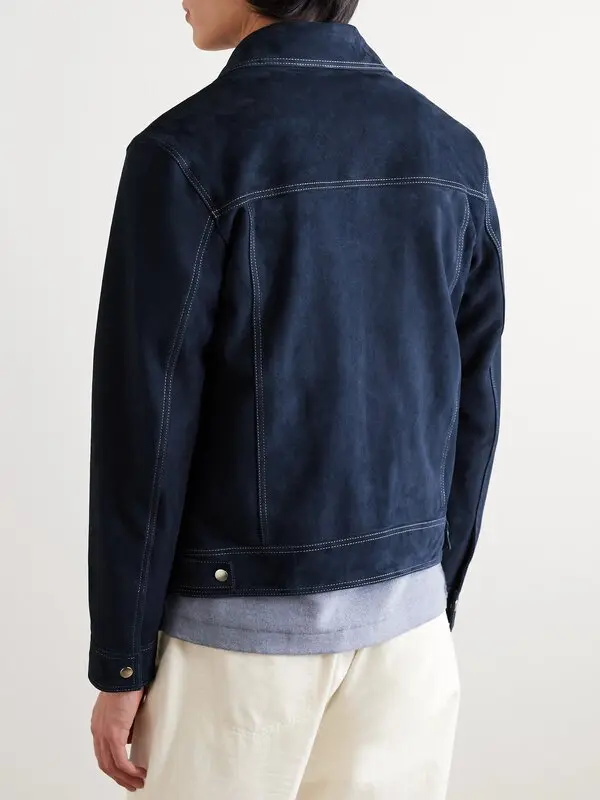 Mr P. Suede Trucker Jacket