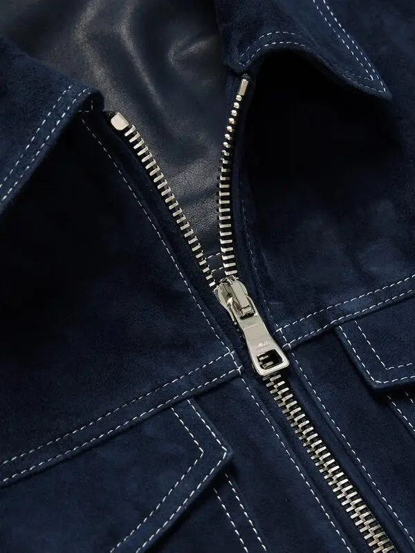 Mr P. Suede Trucker Jacket