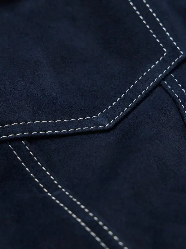 Mr P. Suede Trucker Jacket