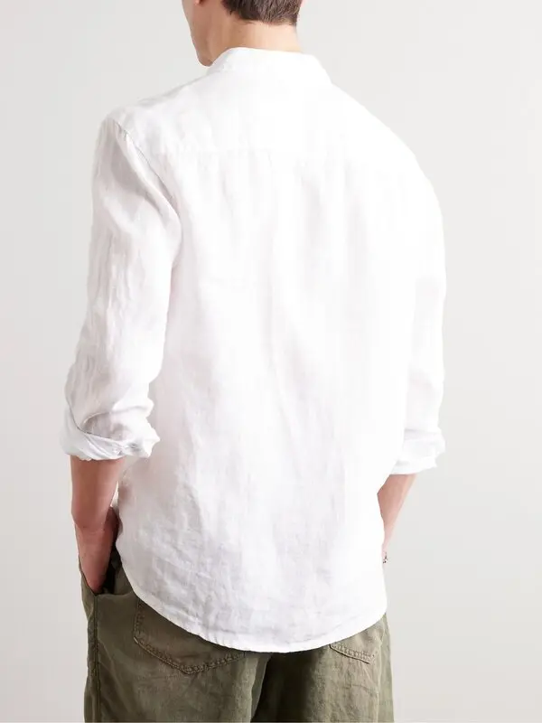 JAMES PERSE Garment-dyed Linen Shirt - White