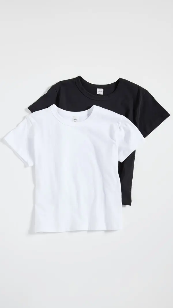 LESET Margo Tee 2 Pack - White/black