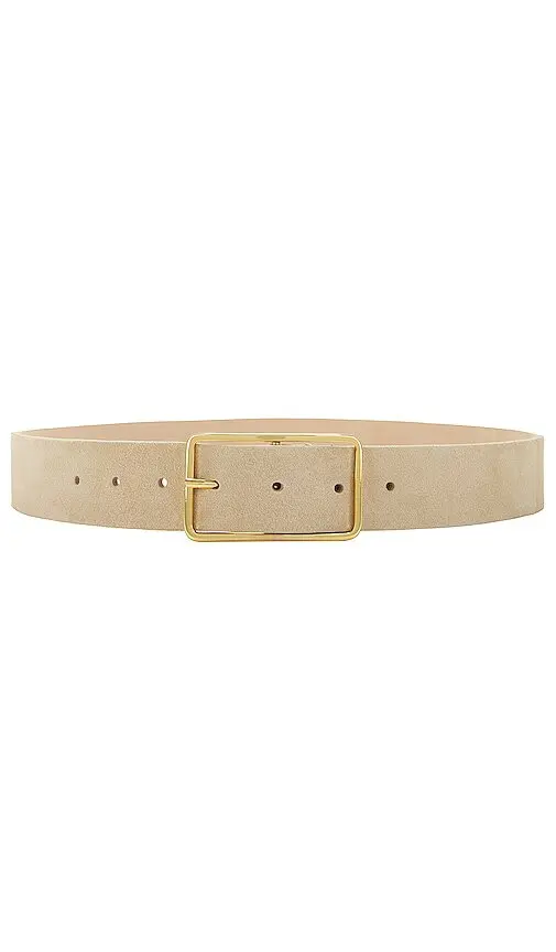 B-low The Belt Milla Suede Belt - Light Sand & Gold