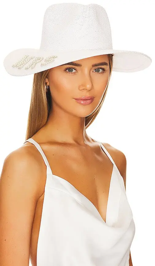 NIKKI BEACH Mrs Hat - White