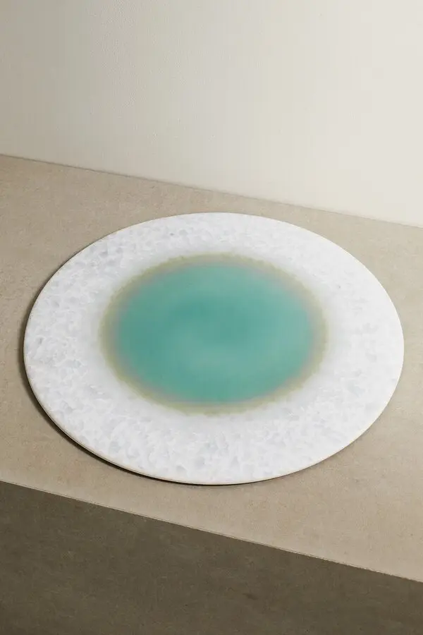 L'Objet Terra 37cm Porcelain Charger Plate - Blue