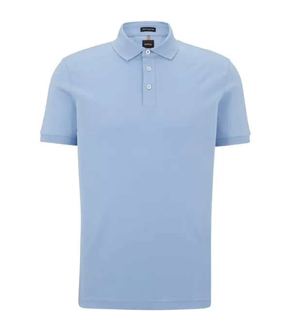 BOSS Organic Cotton Polo Shirt - Blue