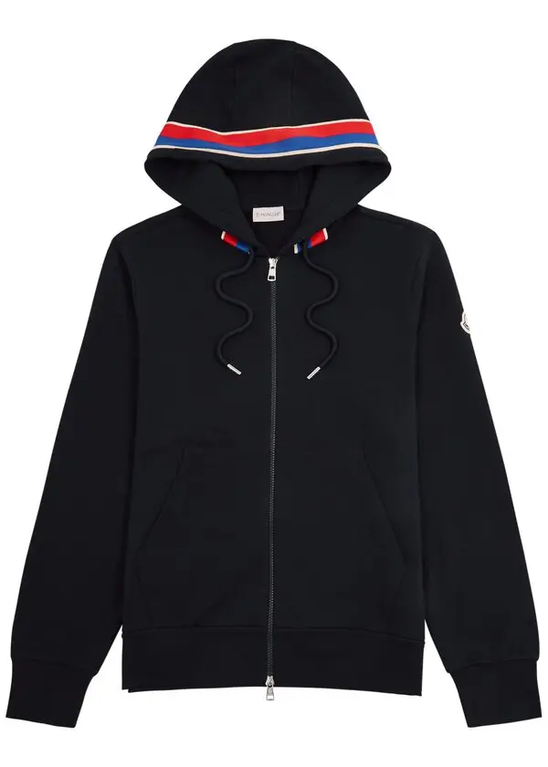 Moncler Hooded Stretch-cotton Sweatshirt