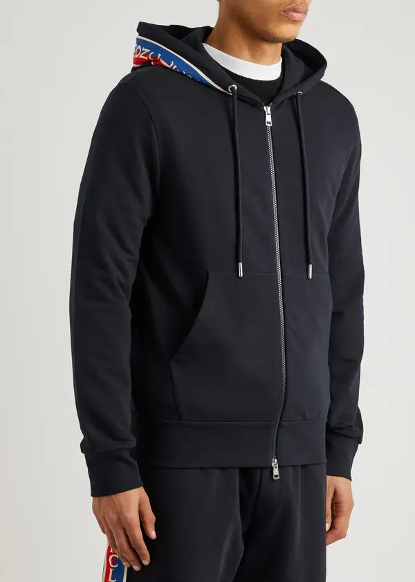 Moncler Hooded Stretch-cotton Sweatshirt