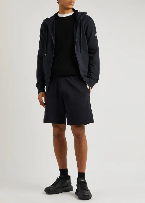Moncler Hooded Stretch-cotton Sweatshirt
