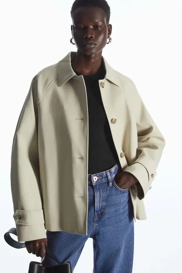 Cos Minimal Short Trench Coat