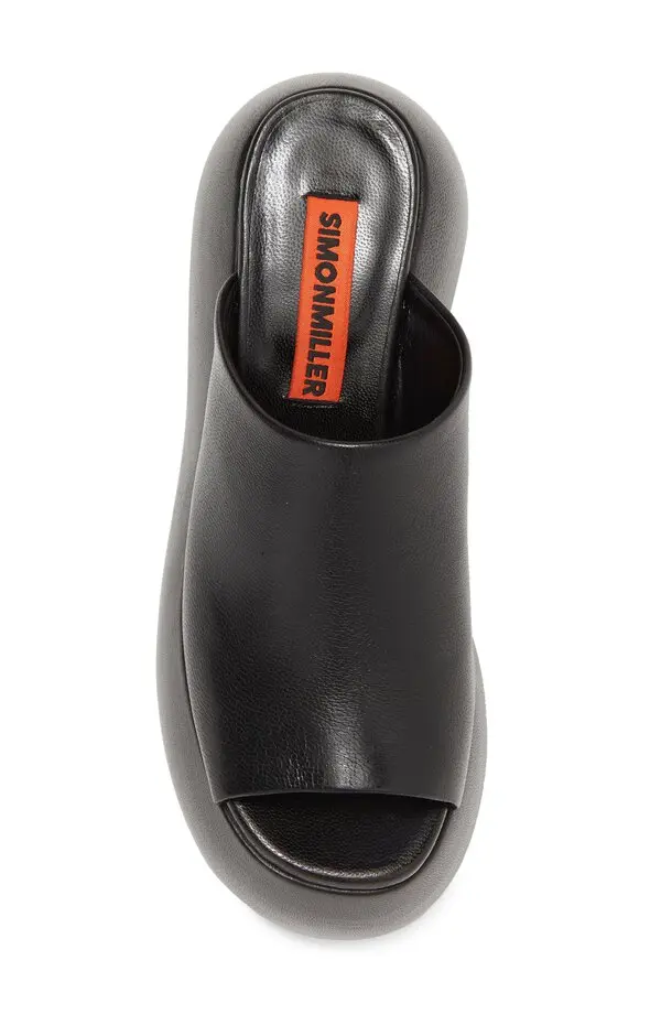 Simonmiller Bubble Wedge Platform Sandal In Black - 66% Off