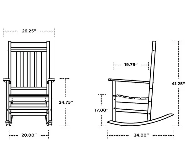 POLYWOOD Estate Rocking Chair