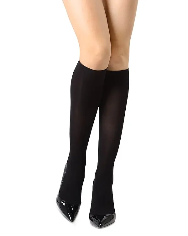 Natori Perfectly Opaque Knee High Socks - Black