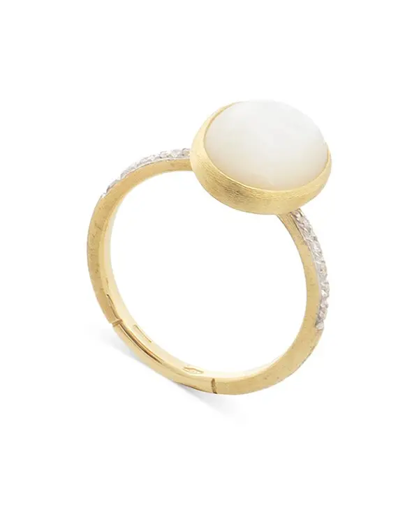 Marco Bicego 18k Yellow Gold, Mother Of Pearl, And Diamond Ring - White/gold