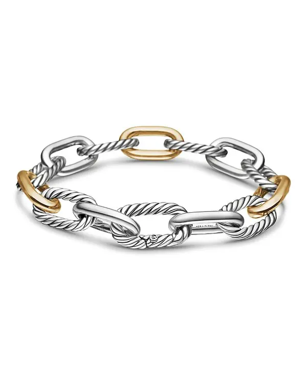 David Yurman Dy Madison Chain Bracelet - Silver/gold