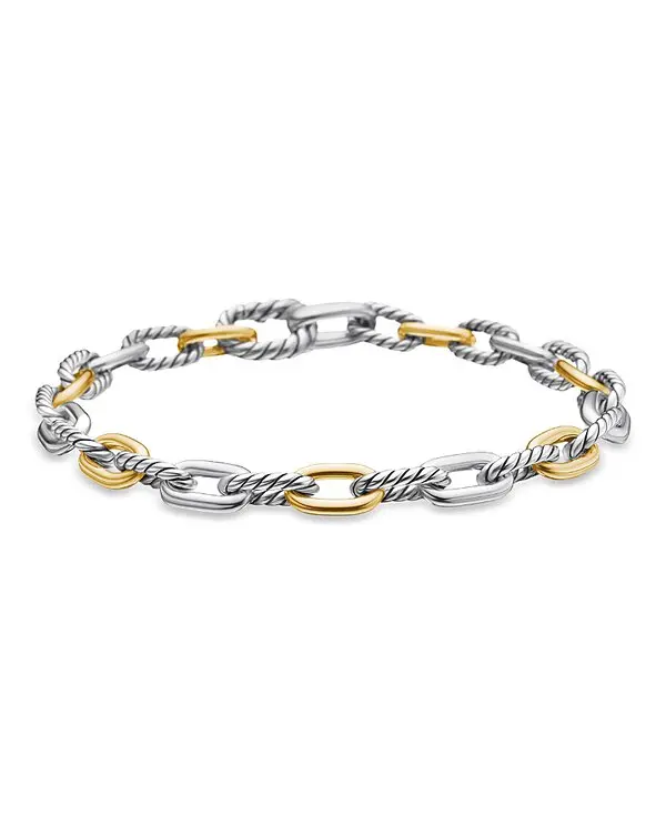 David Yurman Dy Madison Chain Bracelet - Silver/gold