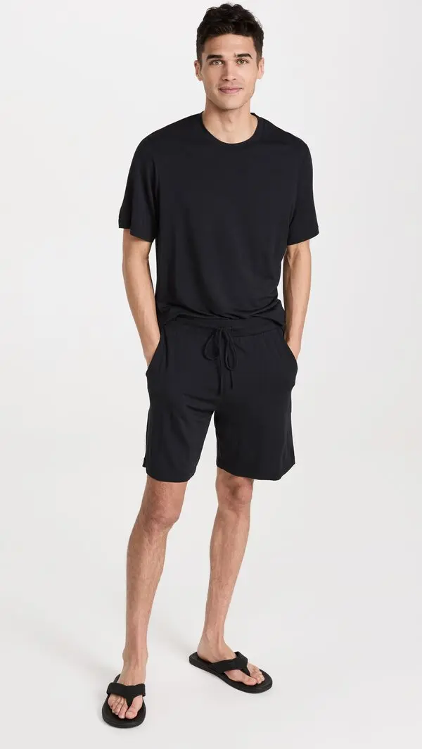 Eberjey Henry Modal Short Pj Set - Black