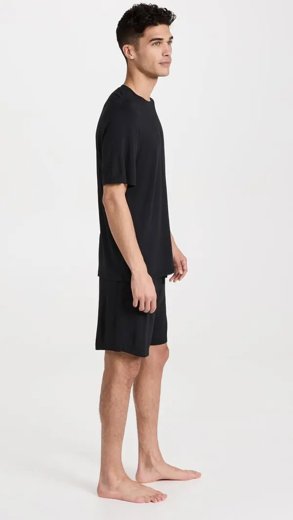 Eberjey Henry Modal Short Pj Set - Black