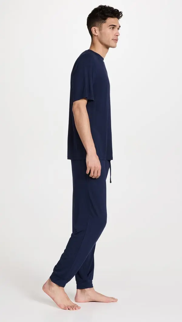 Eberjey Henry Modal Short Sleeve & Pant Pj Set