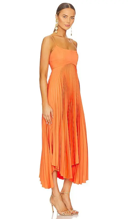 strapless open back dress Hi-Low Halter Maxi Dress main image 1