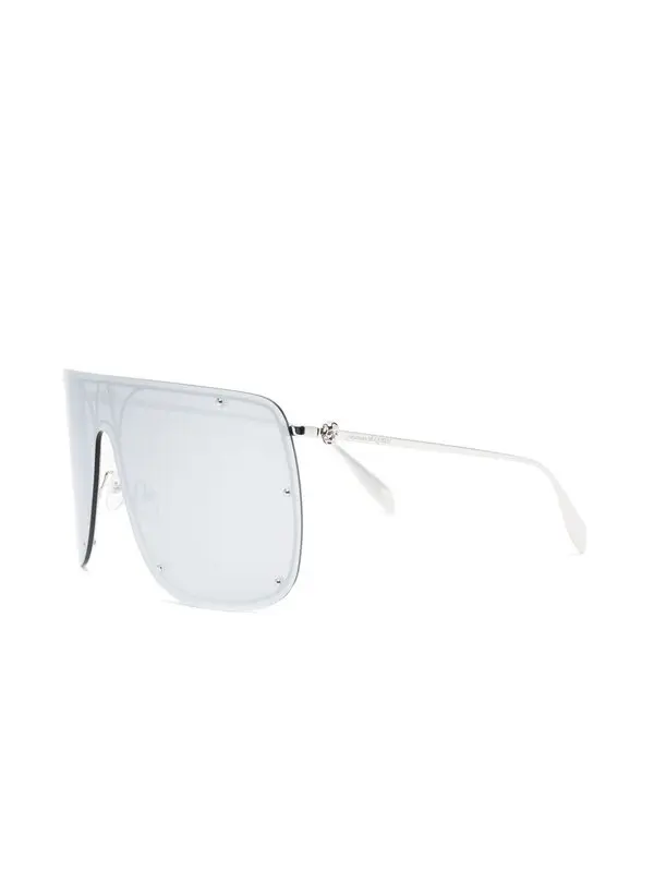 Alexander McQueen Rimless Grey Sunglasses Alexander McQueen New Sunglasses Rimless Ruthen Grey  main image 4