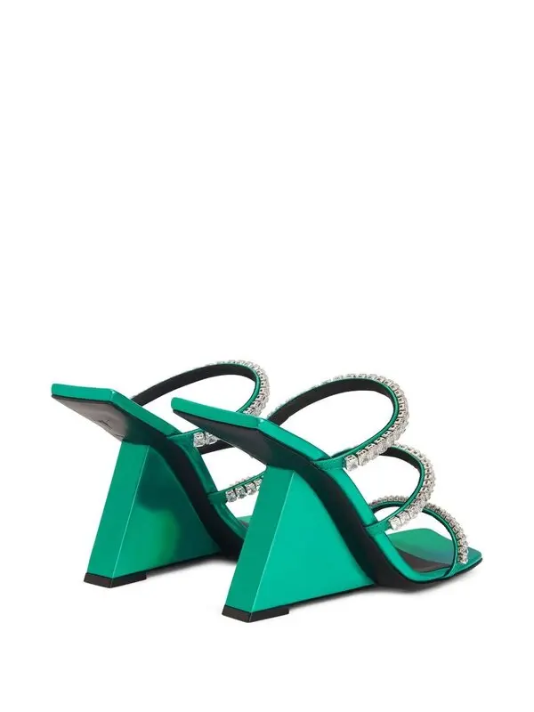 GIUSEPPE ZANOTTI 105mm Clarence Sandals - Green