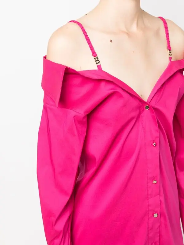 BLUGIRL Off-shoulder Shirt Dress