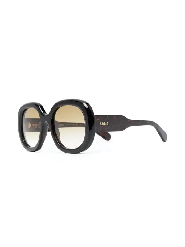 Chloé Logo-print Oversized Sunglasses