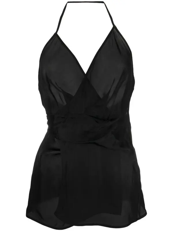 Rick Owens Laura Wraparound Halterneck Top