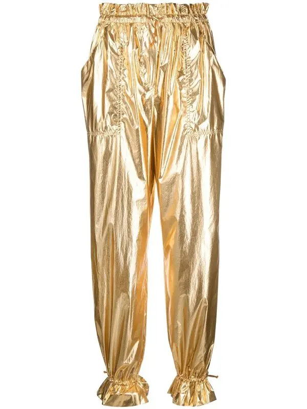 FORTE_FORTE Metallic Tapered Trousers
