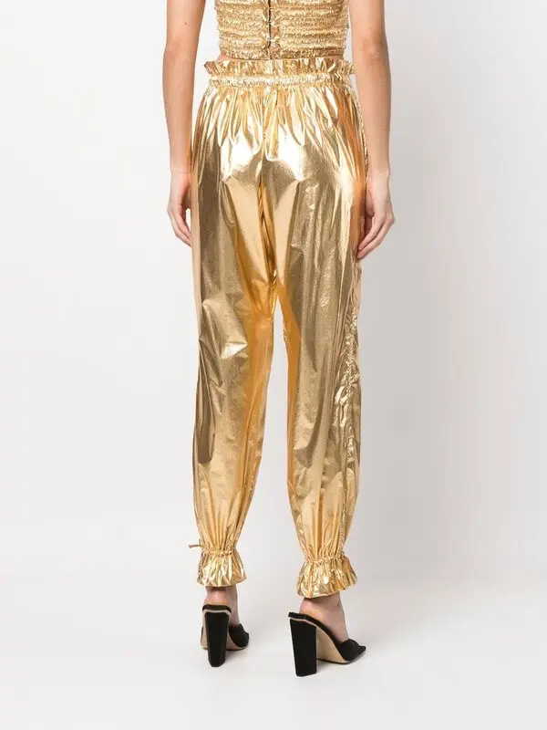 FORTE_FORTE Metallic Tapered Trousers