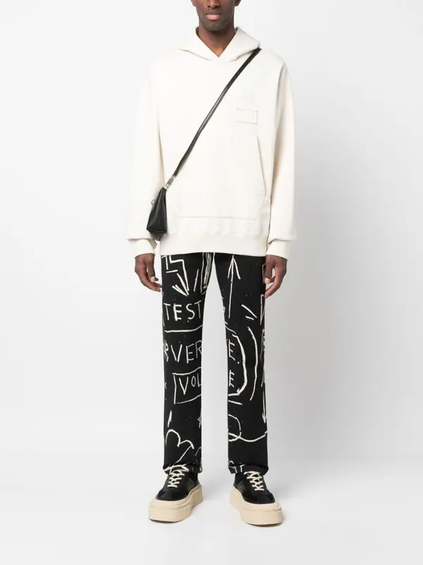 HONEY FUCKING DIJON Doodle-print Trousers