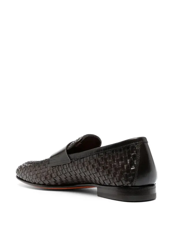 Santoni Interwoven-design Loafers