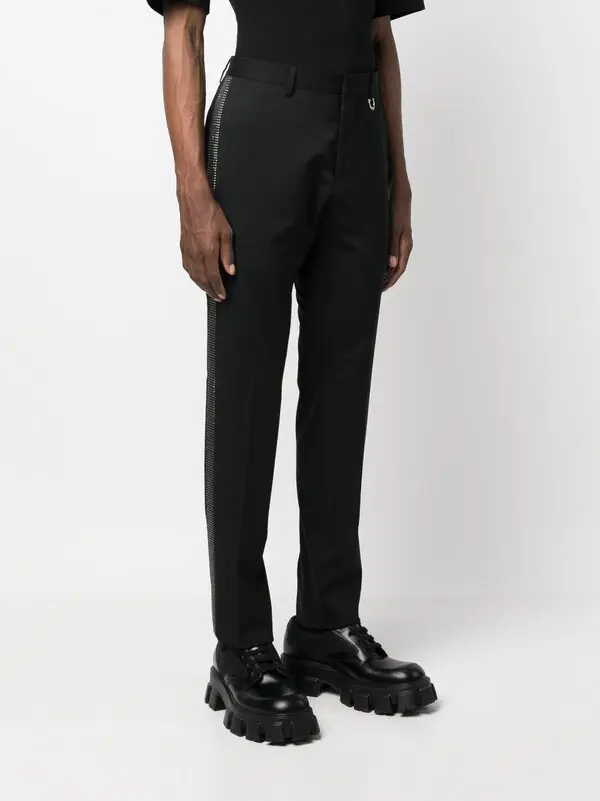 John Richmond Embellished Side-stripe Tailored Trousers