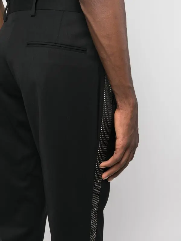 John Richmond Embellished Side-stripe Tailored Trousers