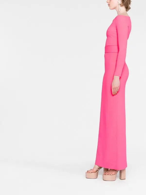 Solace London Boat-neck Maxi Dress