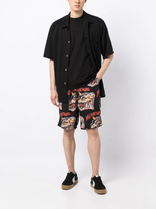 ENDLESS JOY Minotaure Bermuda Shorts - Multicolour
