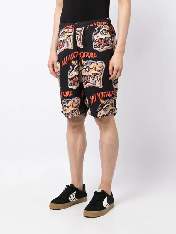 ENDLESS JOY Minotaure Bermuda Shorts - Multicolour