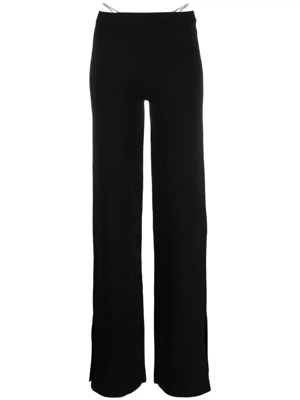 Gcds Crystal-embellished Flared Trousers