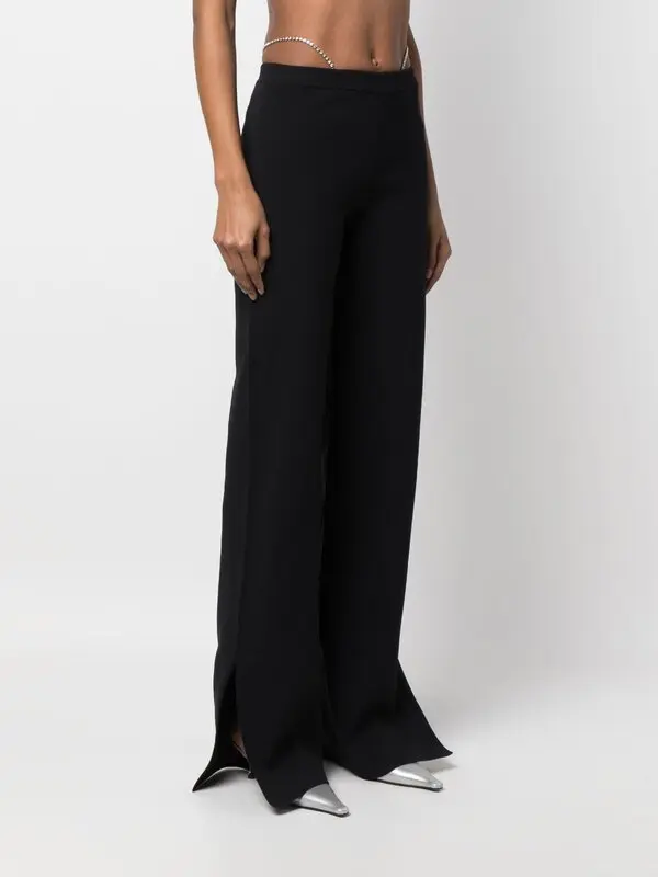 Gcds Crystal-embellished Flared Trousers