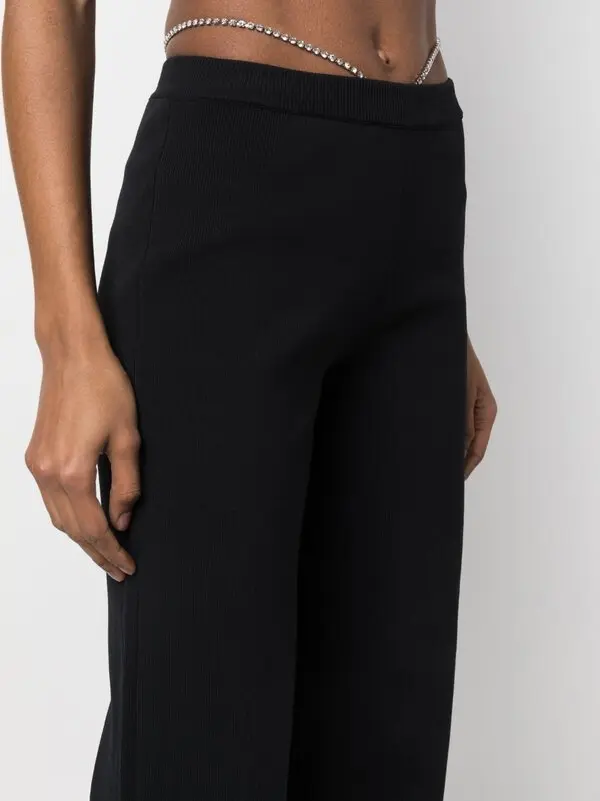 Gcds Crystal-embellished Flared Trousers