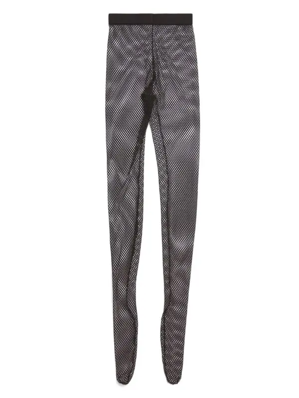Balenciaga Logo-band Mesh Tights