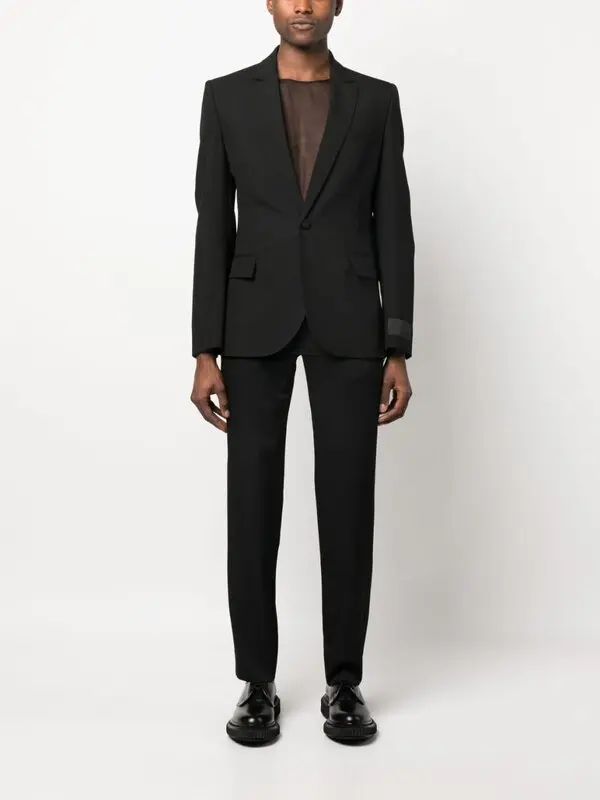 Valentino Garavani Logo-patch Single-breasted Blazer